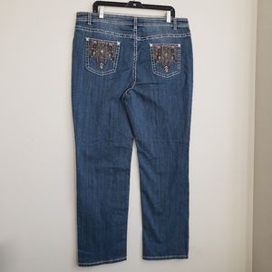 Reba | Jeans | Reba Woman Plus Size Embellished Distressed Jeans | Poshmark